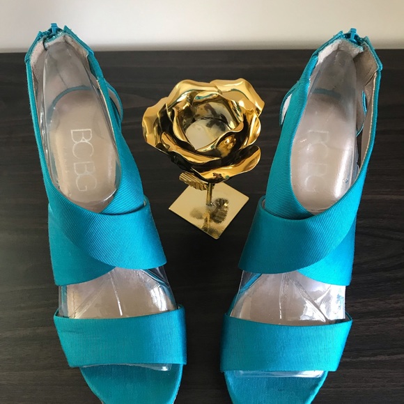 BCBG Paris | Shoes | Bcbg Aqua Marine High Wedge Sandal | Poshmark